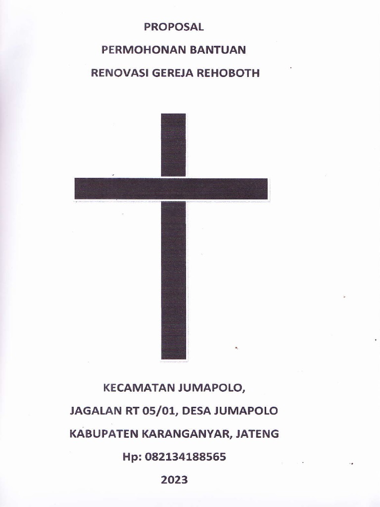 Proposal Gereja | PDF