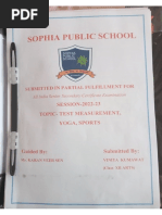 Practical File 2024 Physical Education Class 12 | PDF