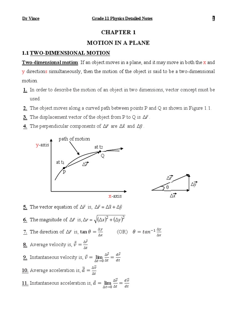 Grade 11 Physics: Motion and Energy | PDF | Torque | Rotation Around A ...
