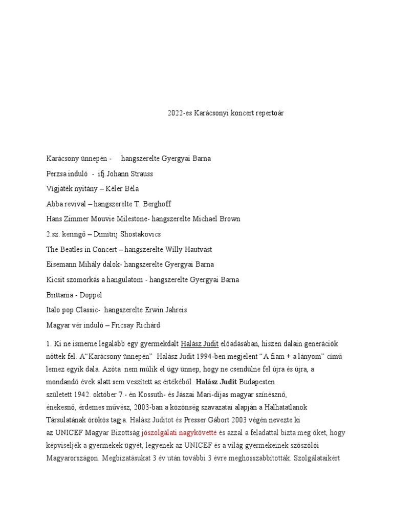 2022 K.K. Repertoár | PDF