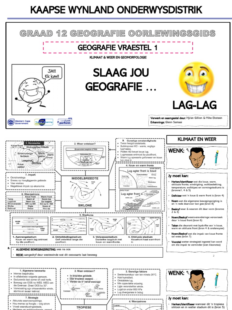 Geografie V1 Oorlewingsgids | PDF
