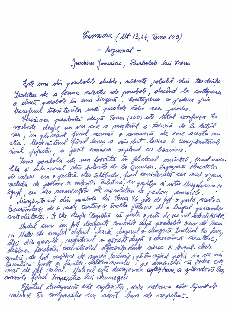 Comoara Rezumat | PDF