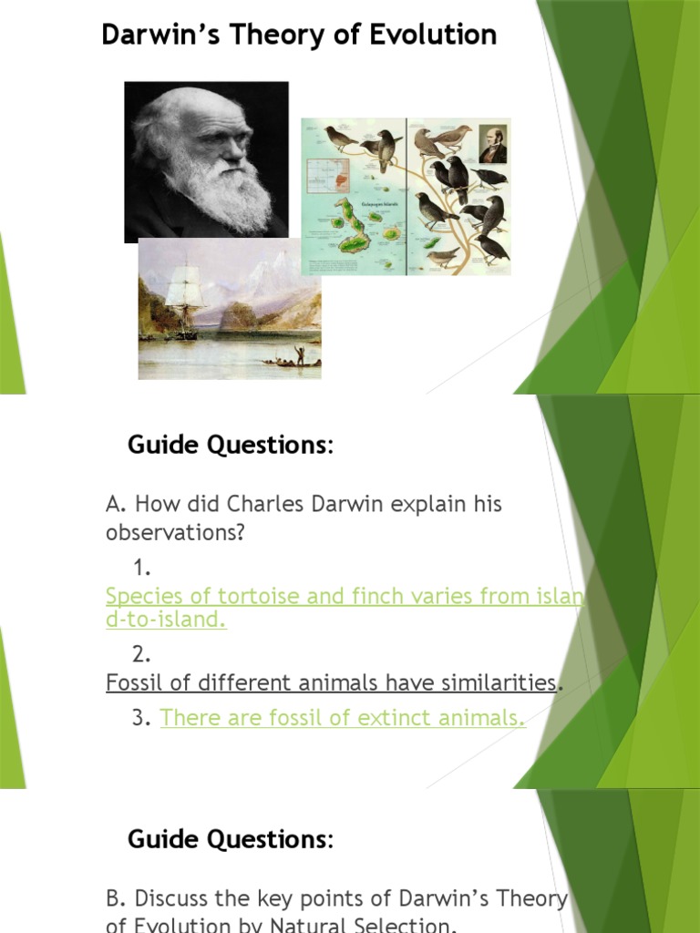 Topic 4 Theory of Evolution by Charles Darwin | Download Free PDF | Evolution | Charles Darwin