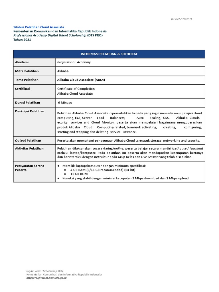 Alibaba Cloud Associate Training Overview | PDF | Cloud Computing ...