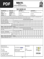 Stainless Steel Mill Test Certificate | PDF | Metallic Elements ...