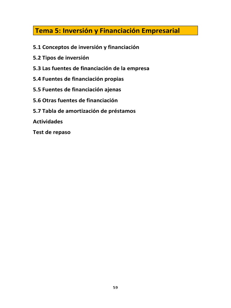 Tema 5 EIE | PDF | Amortización (Negocio) | Interés