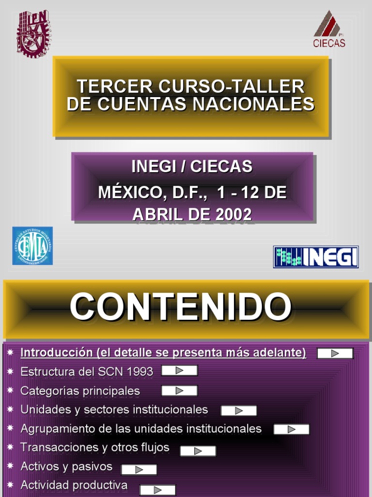 Presentación | PDF | Producto Interno Bruto | Contabilidad