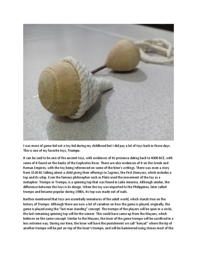 History and Meaning of Trumpo Toy | PDF