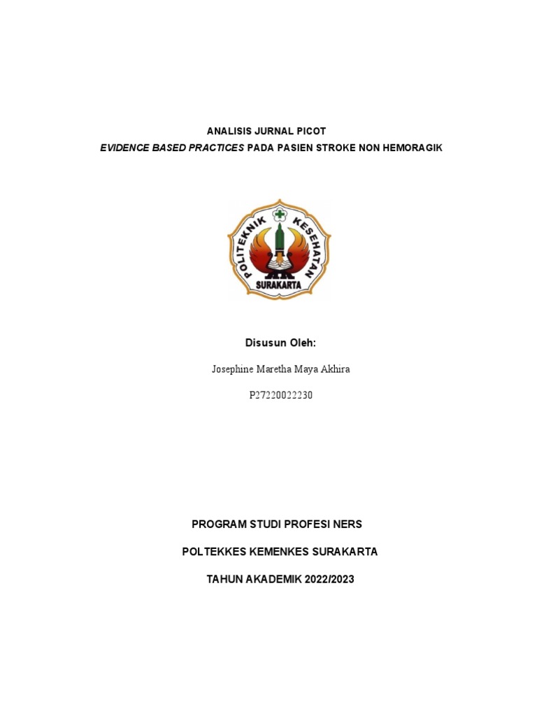 Ebp Stroke Non Hemoragik | PDF