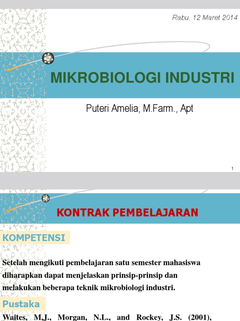 Mikrobiologi Industri dan Fermentasi | PDF
