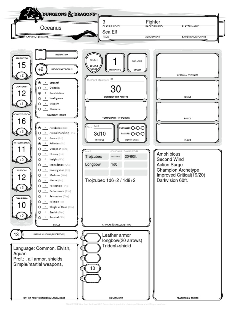 Oceanus | PDF | Role Playing Games | Gaming