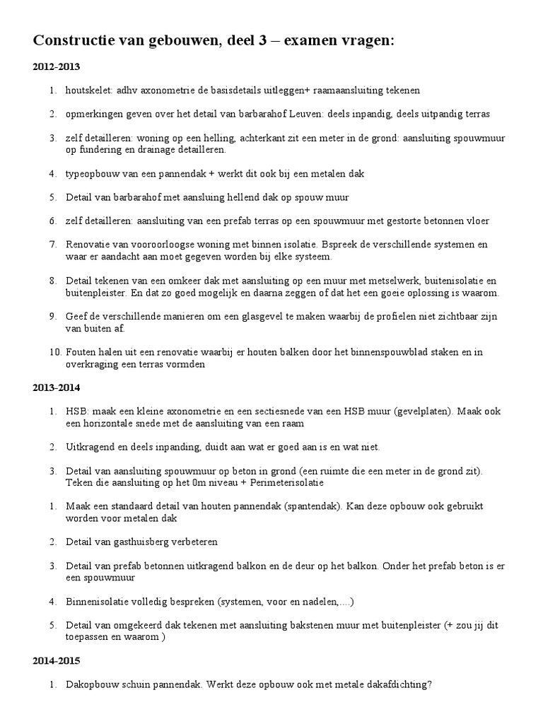 Examenvragen - cvg3 | PDF