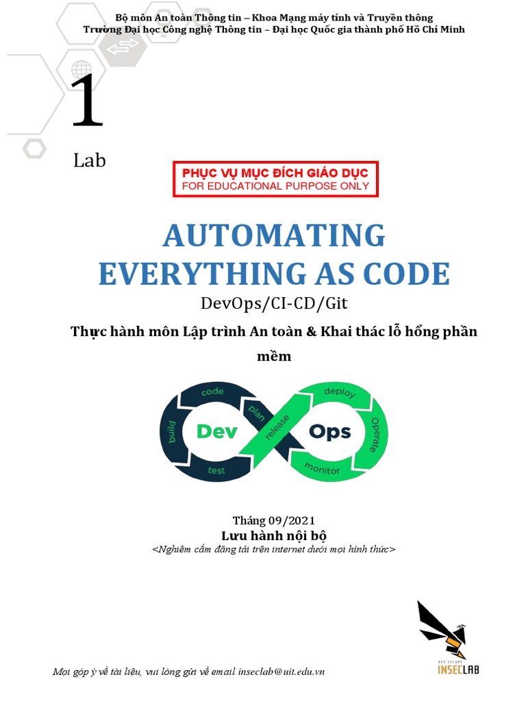 Lab 1 - Automating Everything As Code | PDF