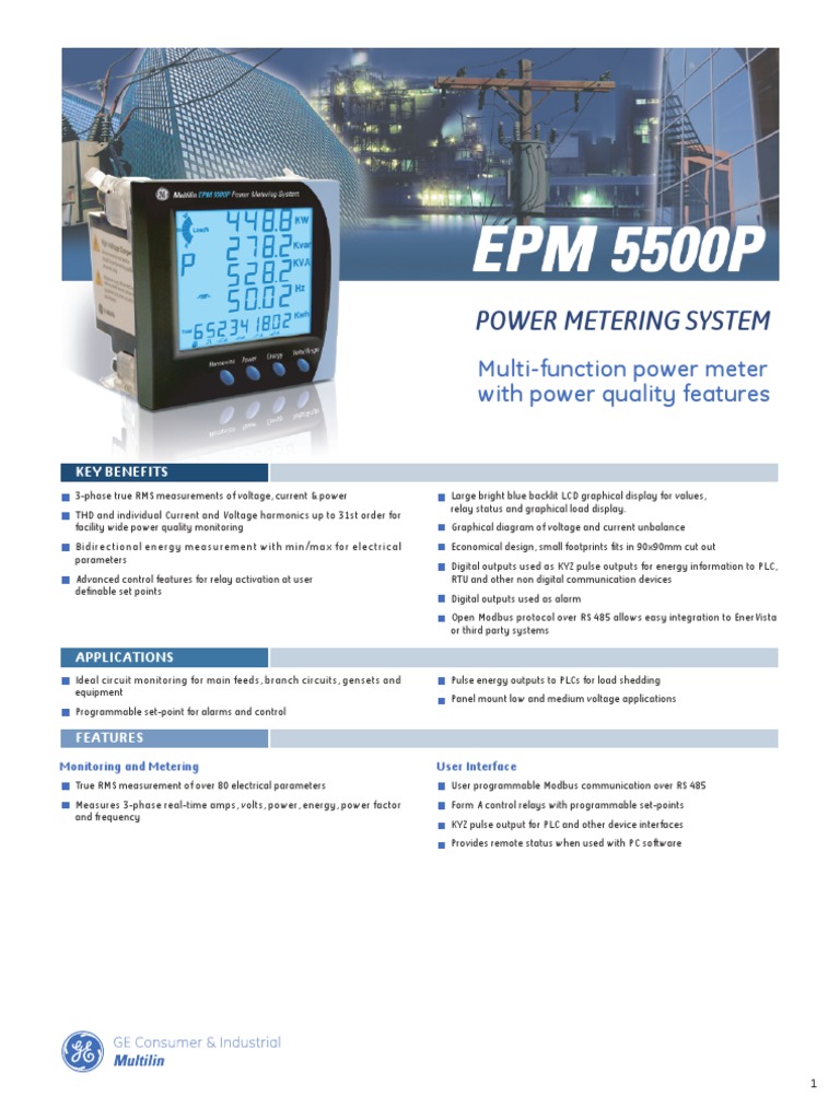 Ge Epm 5500P | PDF | Programmable Logic Controller | Computing