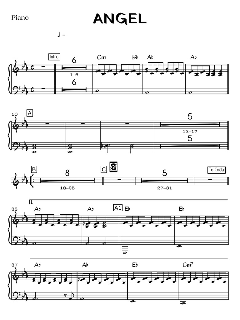Angel - Piano | PDF