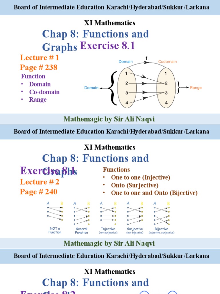 Functions and Graphs: Class XI Mathematics | PDF