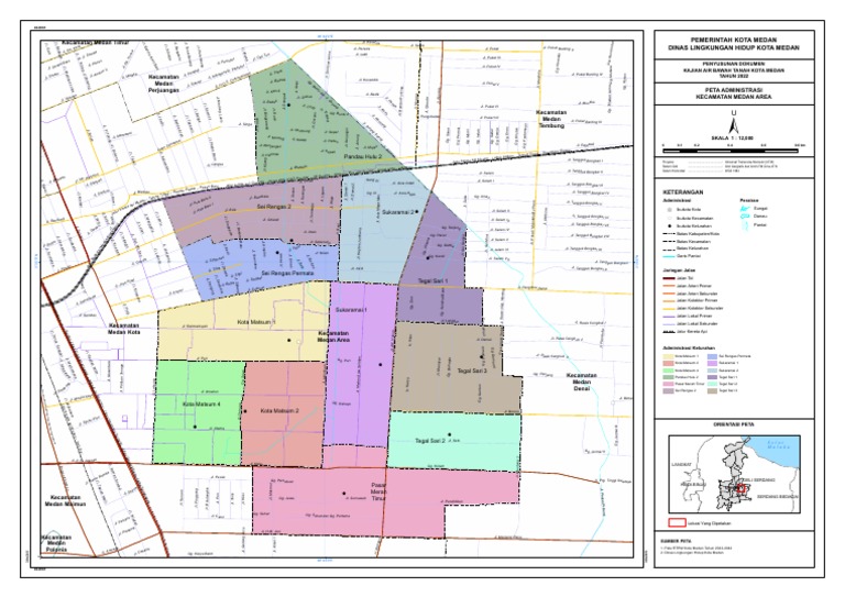 Peta Administrasi Kecamatan Medan Area | PDF