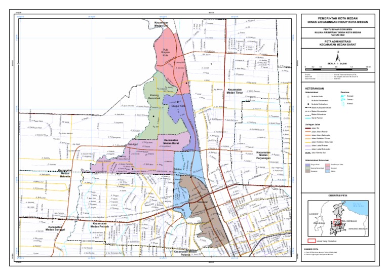 Peta Administrasi Kecamatan Medan Barat | PDF