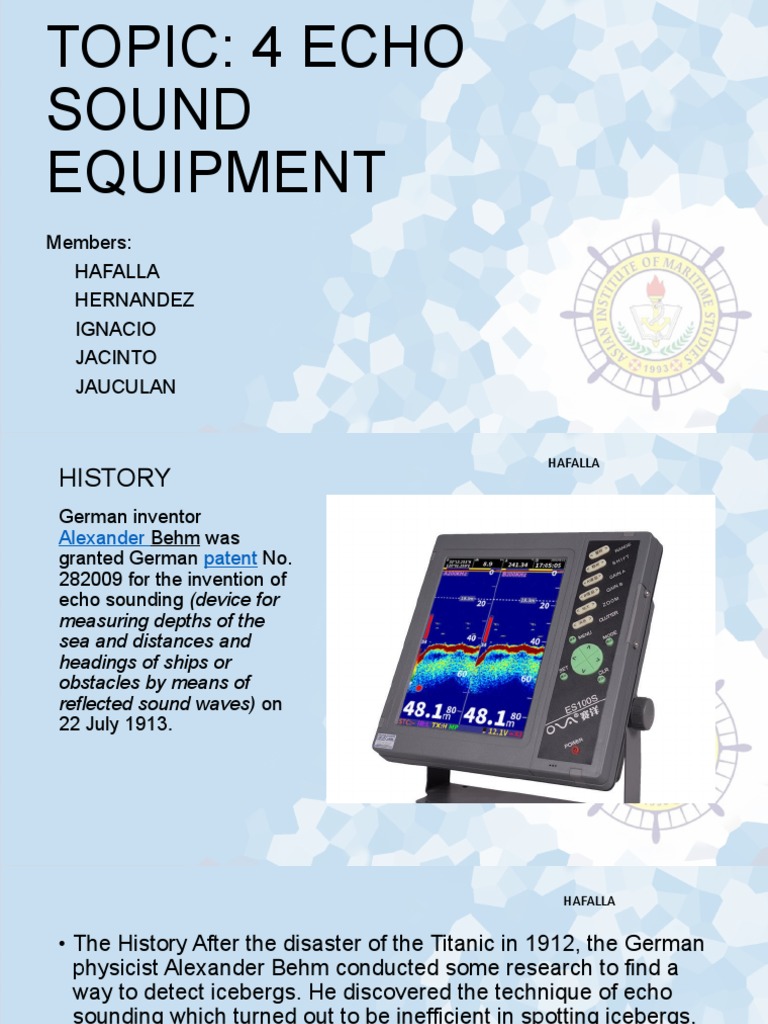 Echo Sounder: History and Errors | PDF