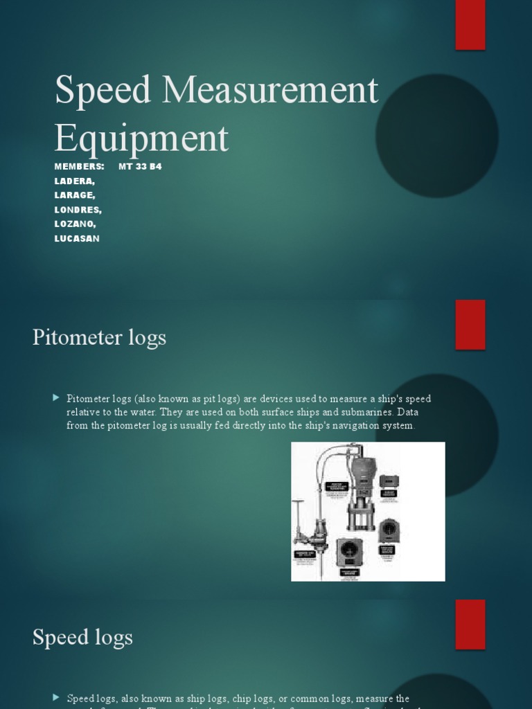 Ship Speed Measurement Equipment | PDF