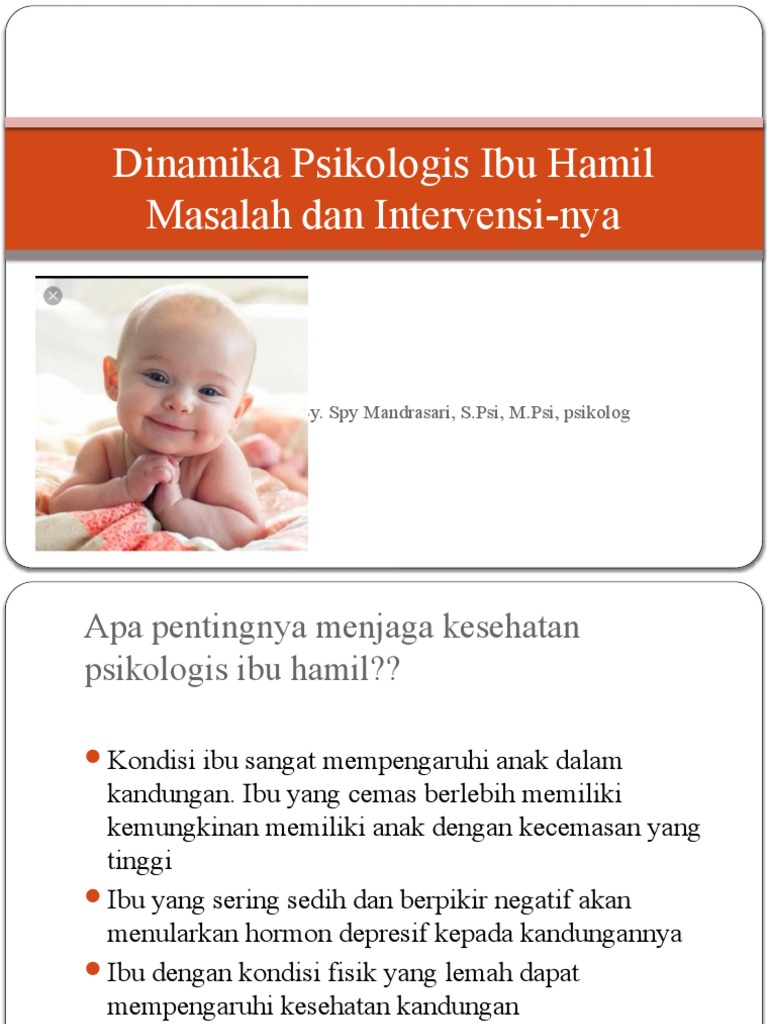 Dinamika Psikologis Bumil-Intervensi | PDF