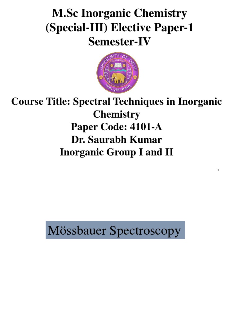 4104 A Study - Material 2 (Mossbauer Spectroscopy) | PDF