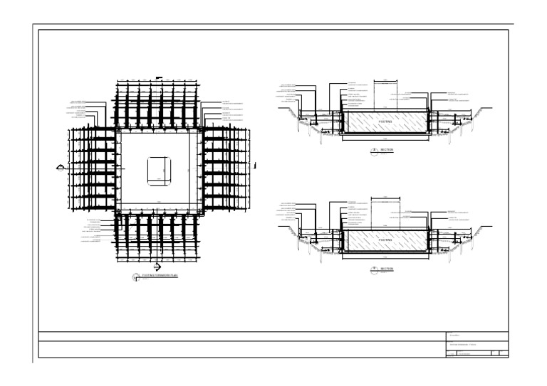 FOOTING FORMWORK-Model | PDF