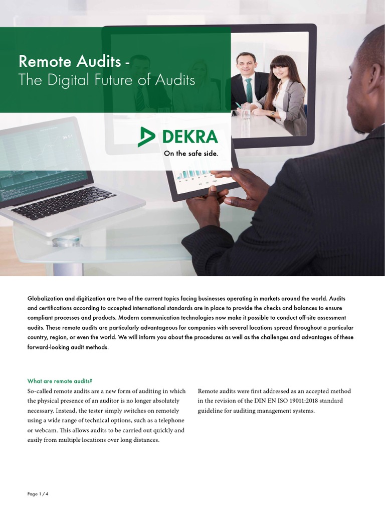Dekra Se Whitepaper Digital Future of Auditing en Us v2 | PDF | Audit | Computing