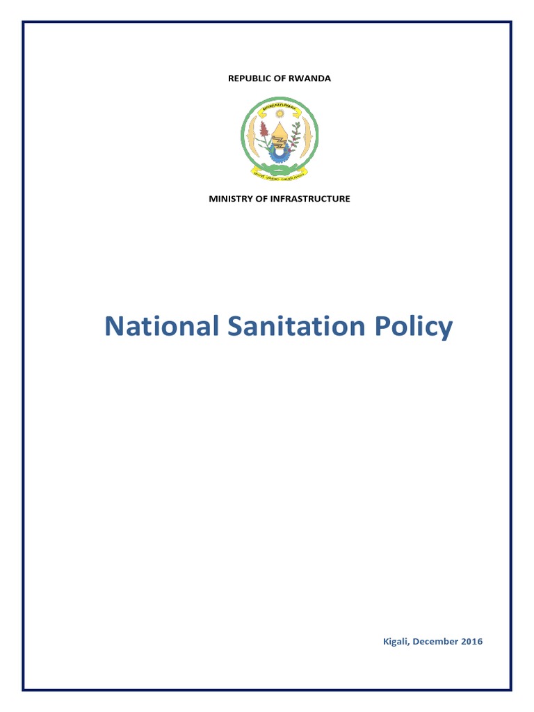 National Sanitation Policy December 2016 | PDF | Sanitation | Wash