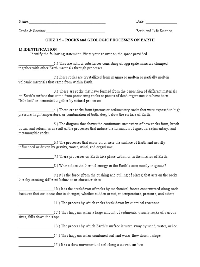 Quiz-Endogenous and Exogenous Processes | PDF