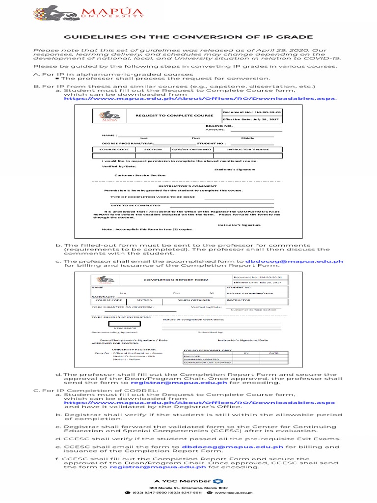 Guidelines On The Conversion of IPGrade | PDF | Thesis