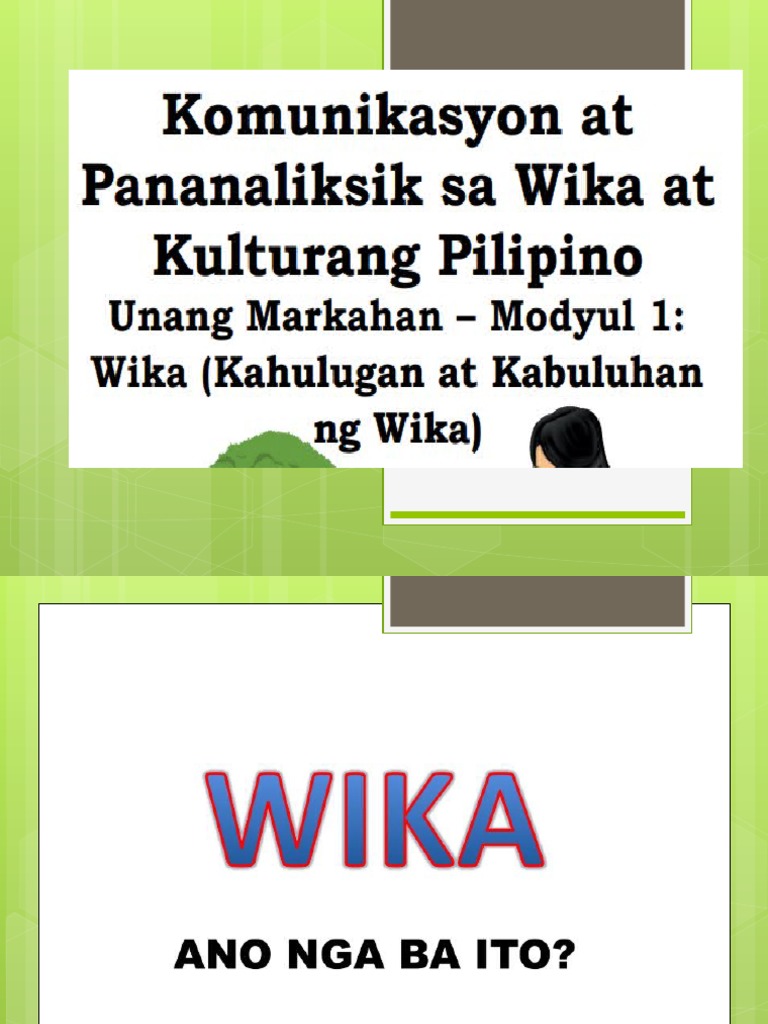 Power Point Komunikasyon at Pananaliksik 11 Module 1 | PDF