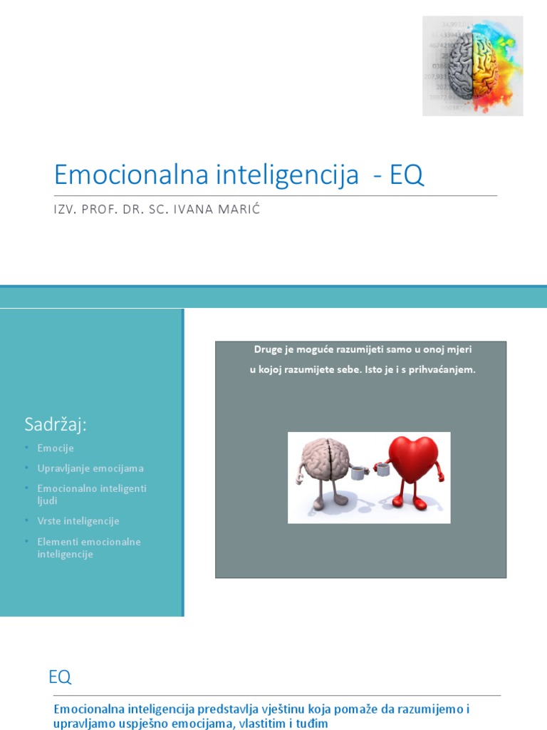 Emocionalna Inteligencija | PDF