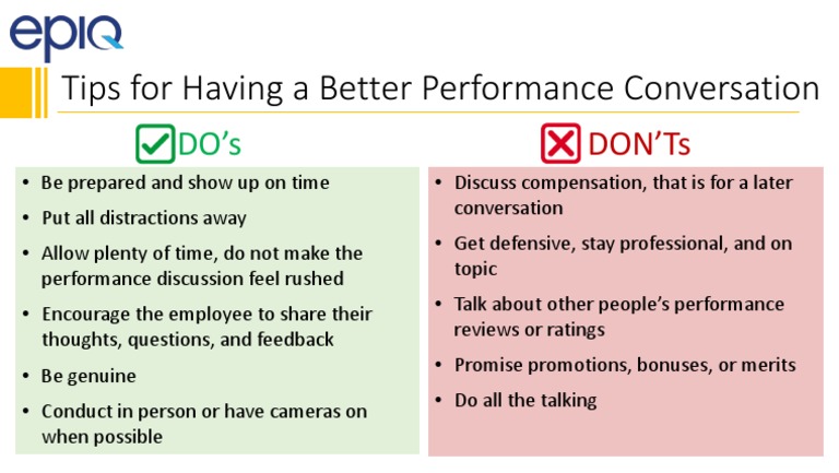 Having an Effective Performance Discussion: Focus on Feedback, Not ...