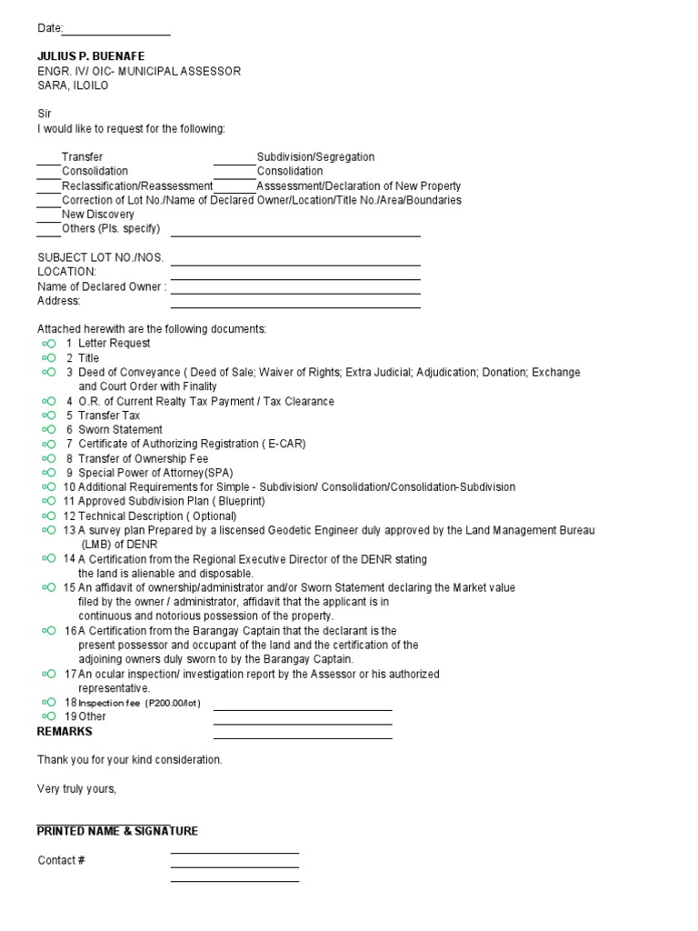 Letter Request Forms | PDF