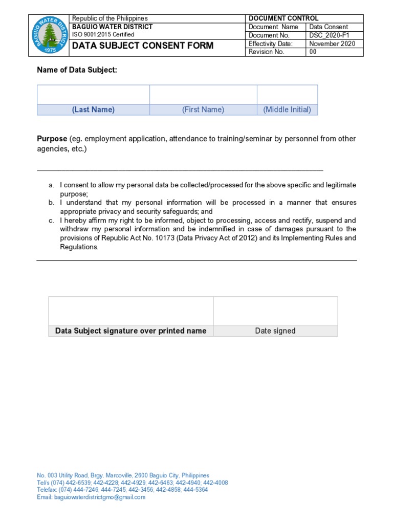 BAWADi DATA Consent Form | PDF
