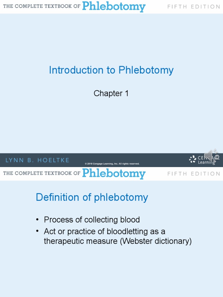 Introduction To Phlebotomy | PDF | Social Programs | Medical Specialties