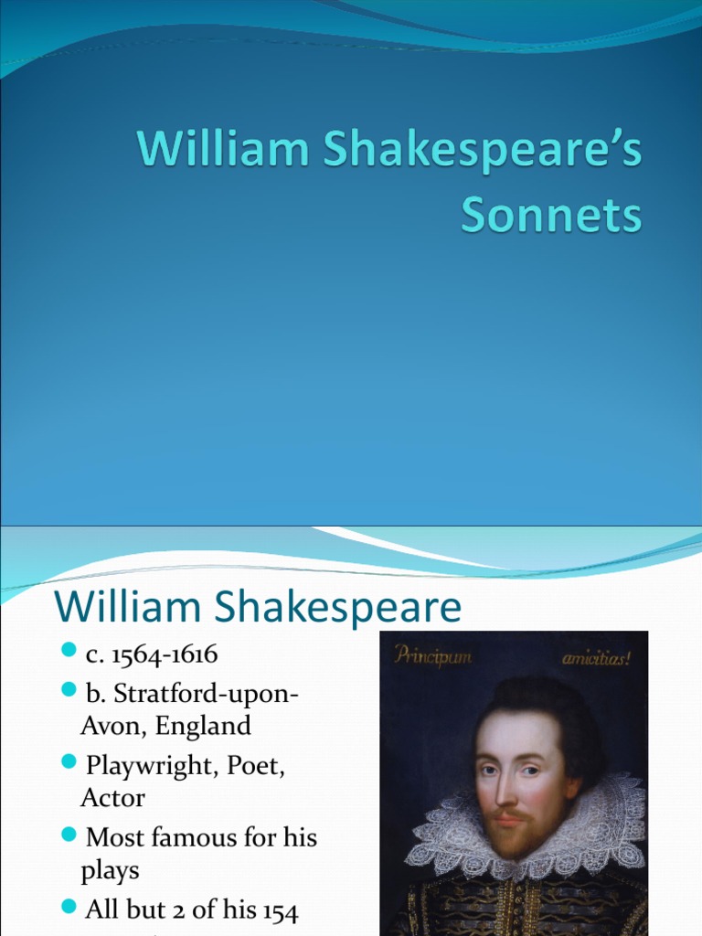 William Shakespeare's Sonnets | PDF | Shakespeare's Sonnets | Sonnets