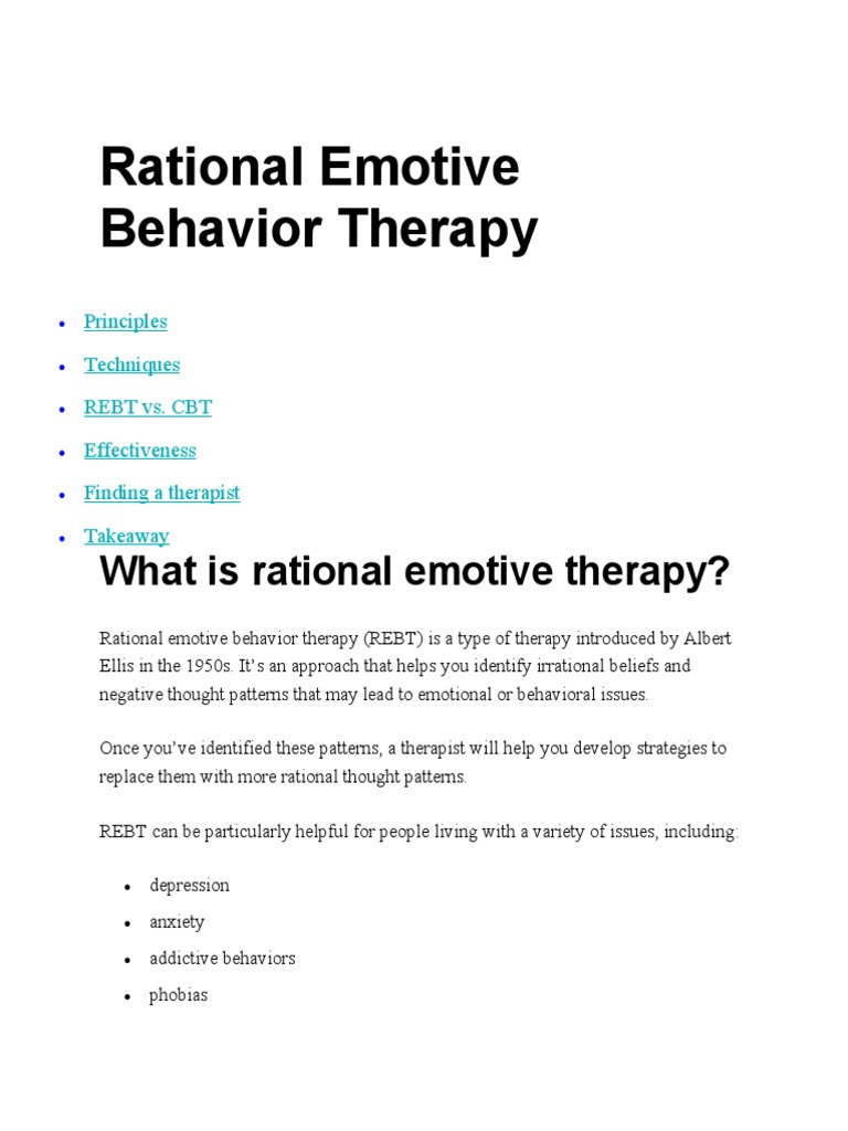 Rebt & CBT | PDF