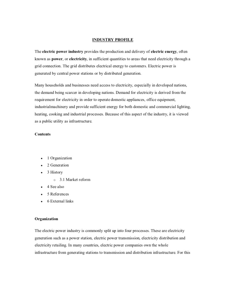 Industry Profile | PDF