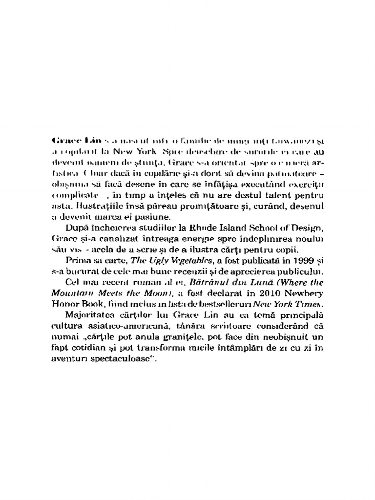 Grace Lin - Batranul Din Luna | PDF