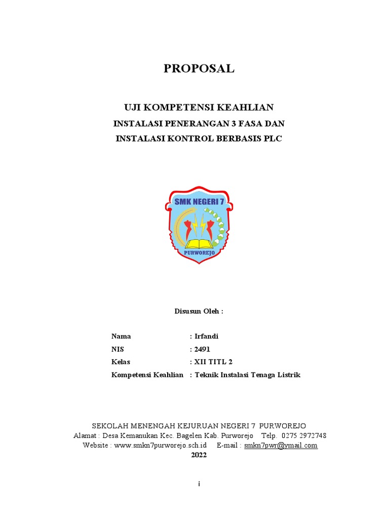 Proposal UKK P3 Irfandi Tahun 2022-1 | PDF