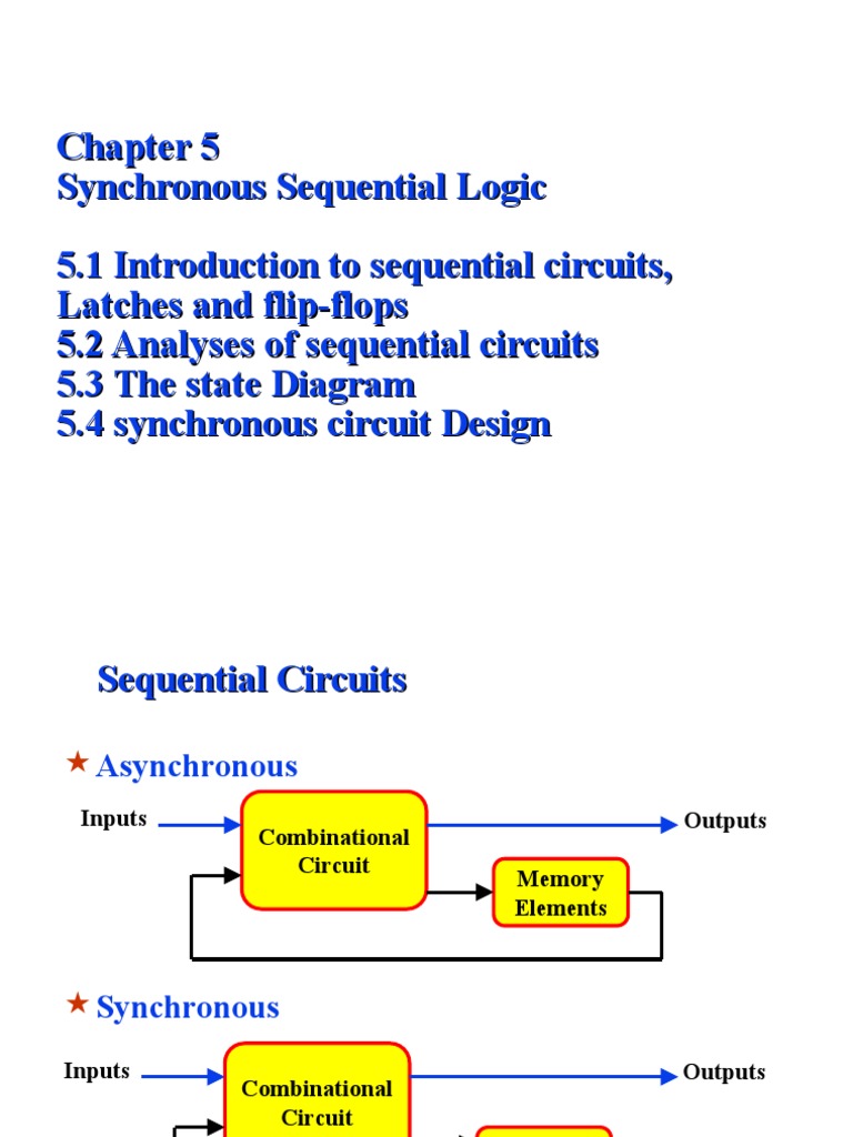 Chapter 5 Synchronous Sequential Circuit | PDF | Computing | Computer Hardware