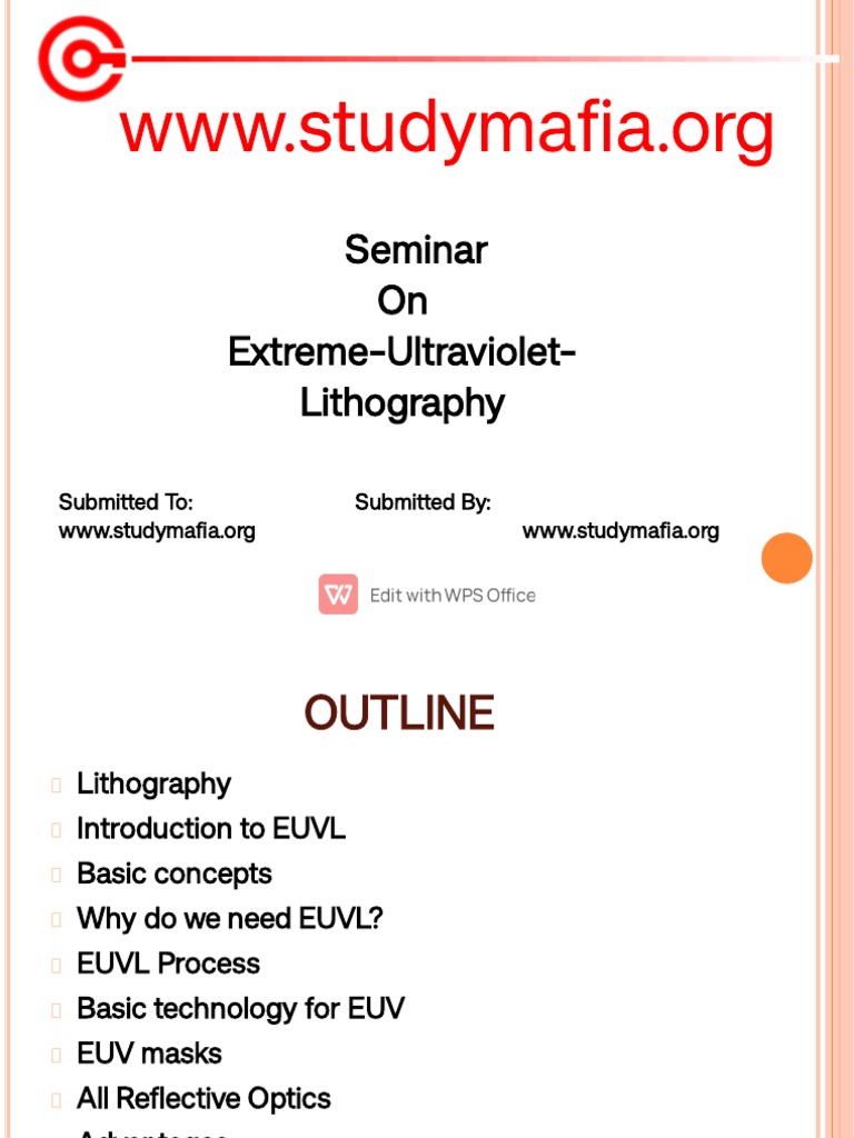 Extreme Ultraviolet Lithography | PDF