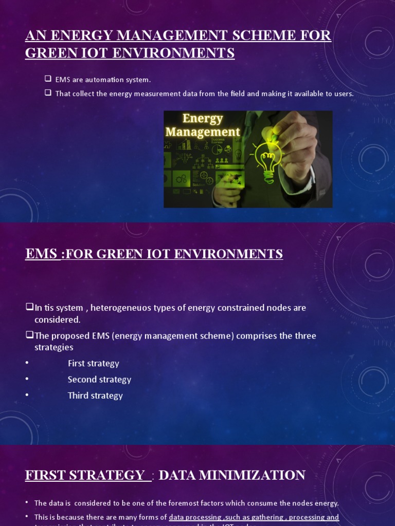 An Energy Management Scheme For Green Iot Environments | PDF | Internet ...