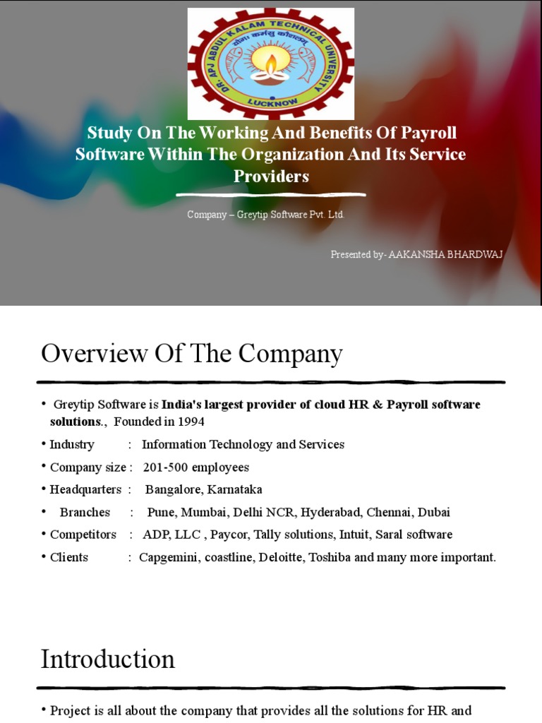 STPR Presentation | PDF | Cloud Computing | Payroll