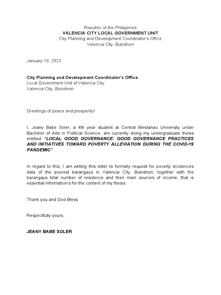 Letter of Request | PDF