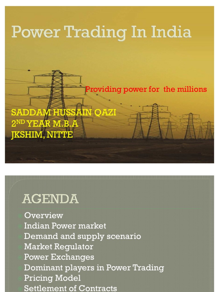 Power Trading in India | PDF | World Energy Consumption | Market ...