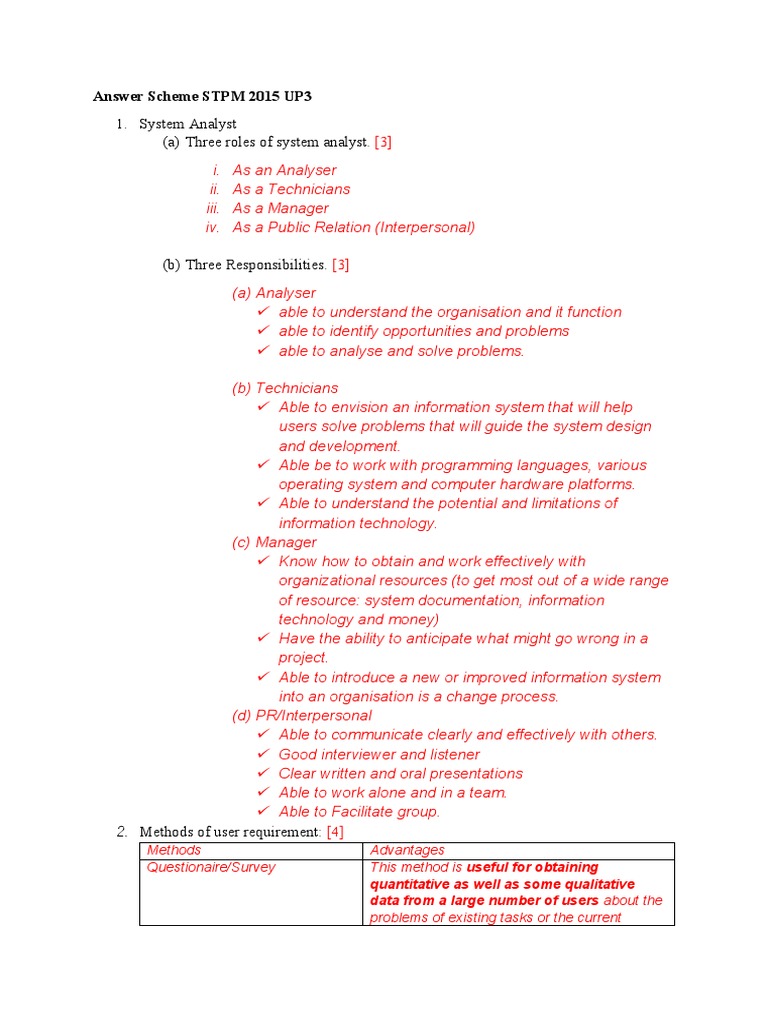 Answer Scheme | PDF | System | Databases