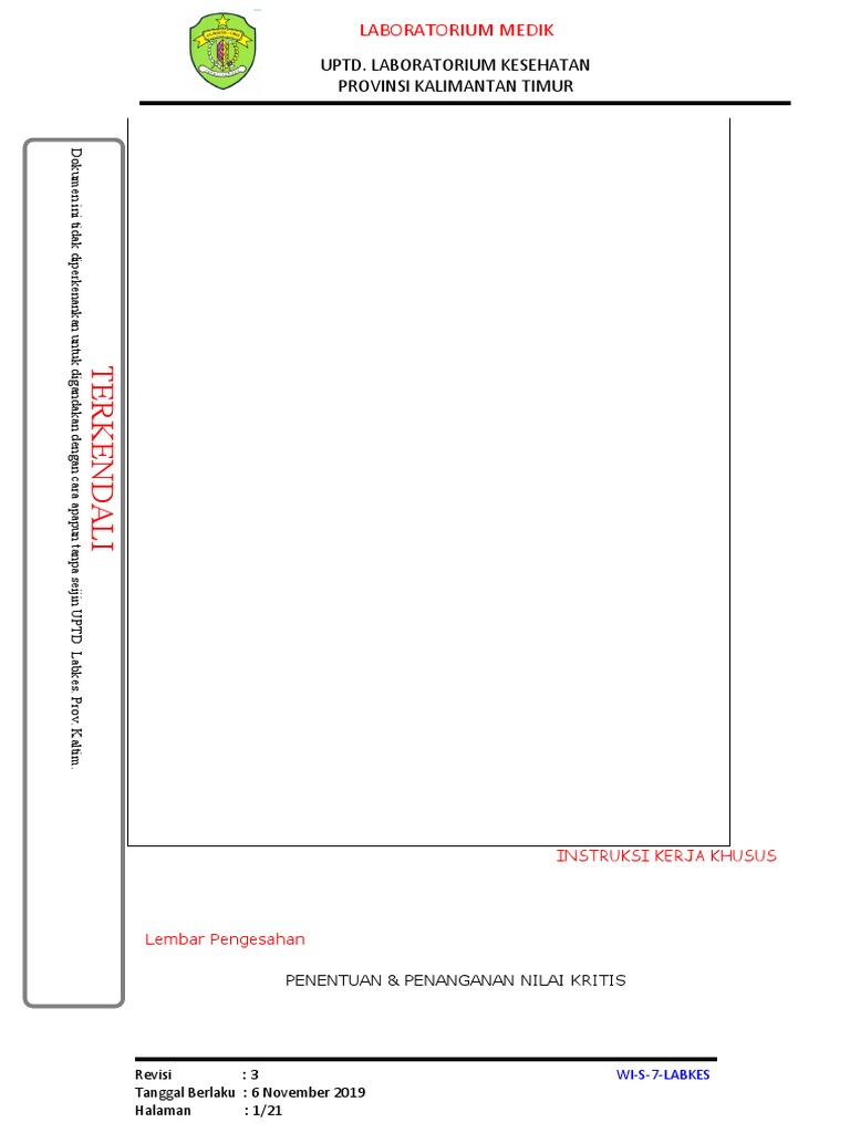 Ikk Angka Kritis Iso 15189 | PDF